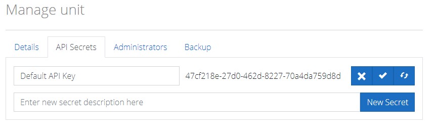 Unit administration – DocuMotor